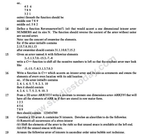 Cbse Class 12 Computer Science Data Structure Notes Set C