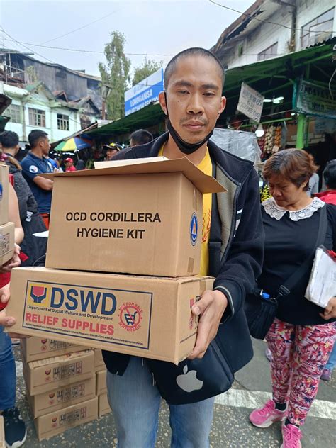 Dswd Field Office Car Distributes Aid To Baguio City Public Market Fire