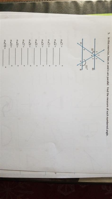 Solved In This Exercise Lines M And N Are Parallel Find Chegg