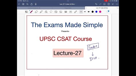 Lecture 05 Dices Csat Made Simple