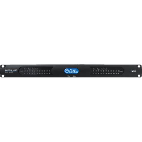 AtlasIED Bluebridge Expansion I O Box With Dante BB EB1616DT B H