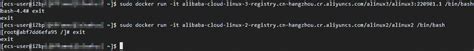 在容器（docker）中使用alibaba cloud linux镜像 alibaba cloud linux 阿里云