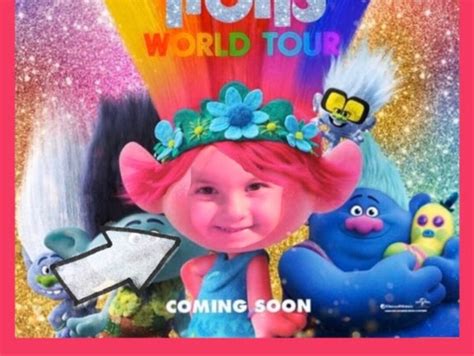 Poppy Trolls World Tour Fun Gag Gift Add Your Face Put A Head On It Etsy