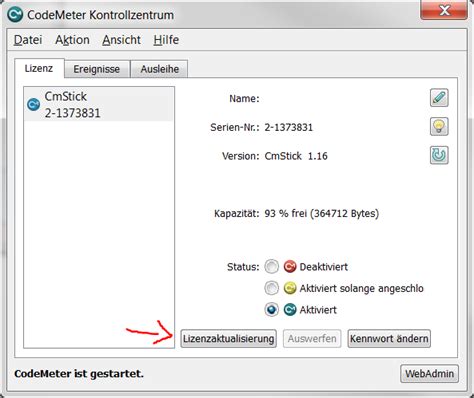 Anforderung Einer Neuen Lizenz Für Den Codemeter Stick Deprecated