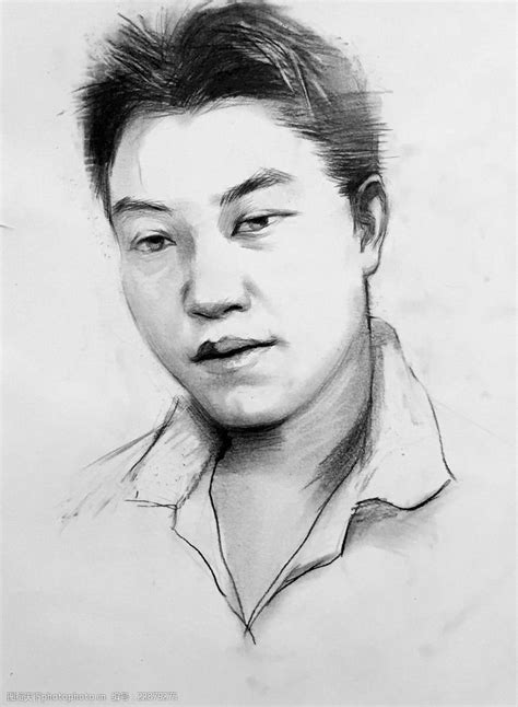 素描头像海报设计 第3页 图行天下素材网
