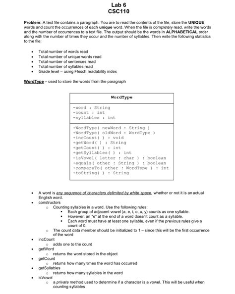 Lab 6 Csc110 All Coding In Java Problem A Text