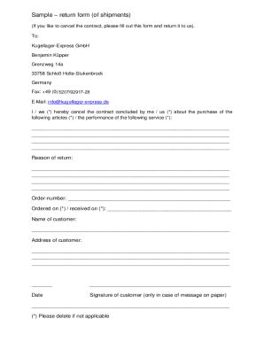 Fillable Online Sample Form For Termination Of The Purchase Contract Fax Email Print PdfFiller