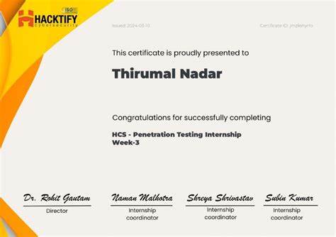 thirumal nadar on linkedin internship learningjourney