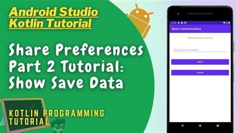 Kotlin Shared Preferences Tutorial Part Read And Display Android Studio YouTube