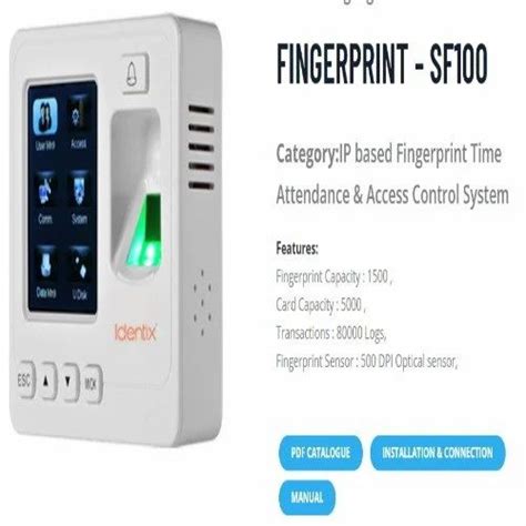 Essl Sf At Piece ESSL Biometric System In Pune ID