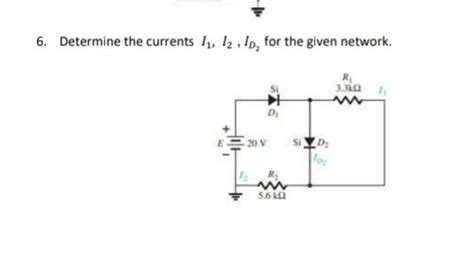Solved Determine The Currents I1i2id2 ﻿for The Given