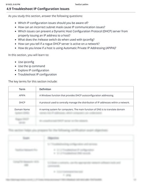 SOLUTION 4 9 Troubleshoot Ip Configuration Issues Studypool