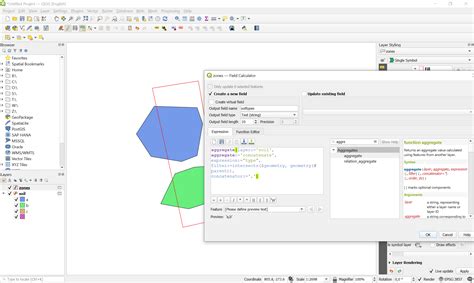 Intersection Retrieving Attributes From Multiple Polygons Intersecting A Given Zone Qgis
