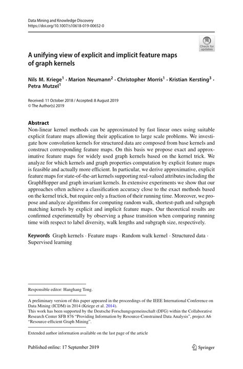 pdf a unifying view of explicit and implicit feature maps of graph kernels