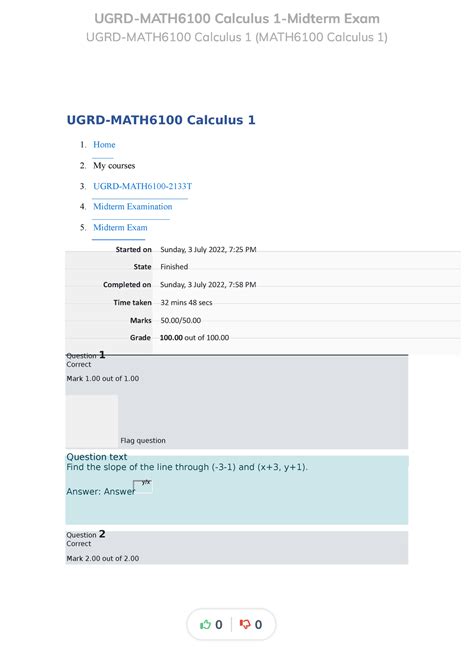 Ugrd Math 6100 Calculus 1 Midterm Exam Compress Compress Ugrd Math6100 Calculus 1 Midterm Exam