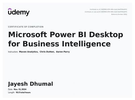 Powerbi Dataanalytics Continuouslearning Datavisualization Certification Jayesh Dhumal