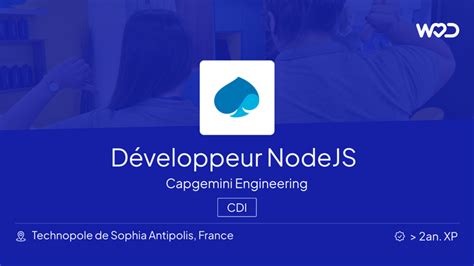 D Veloppeur Nodejs Capgemini Engineering It Job