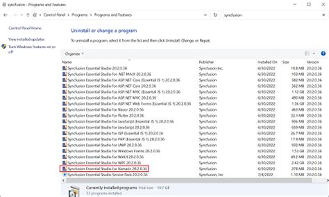 Installing Syncfusion Xamarin Web Installer Syncfusion