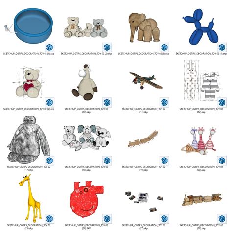 7659 Free Sketchup Toys Model Download