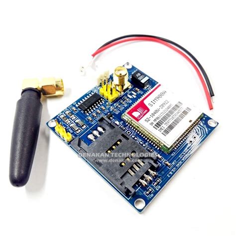 Sim900 Gsm Module With Antenna Denakan Technologies