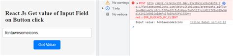 React Get Input Value On Button Click