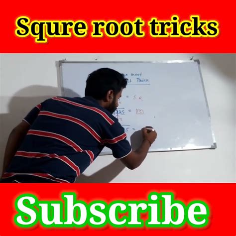 Square Root Trick Square Trick Math Trick Easy Square Trick
