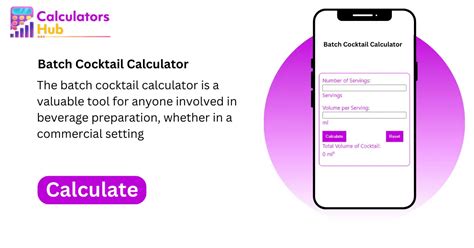 Batch Cocktail Calculator Online