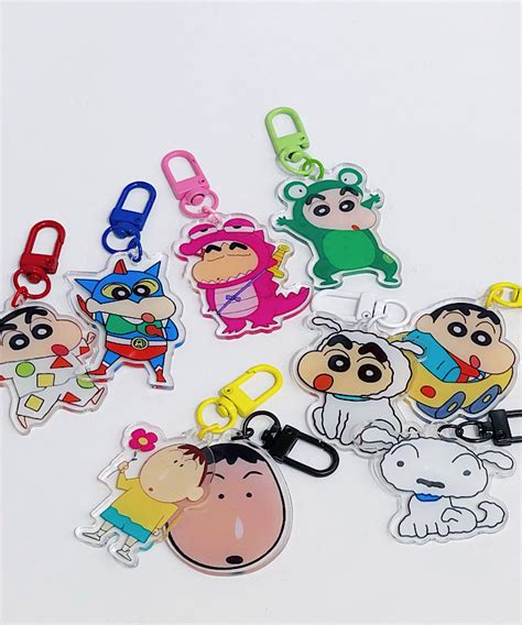 11가격 짱구 맹구 흰둥이 아크릴 키링 에어팟 핸드폰 차키 가방 열쇠 커플 우정 고리 에이블리