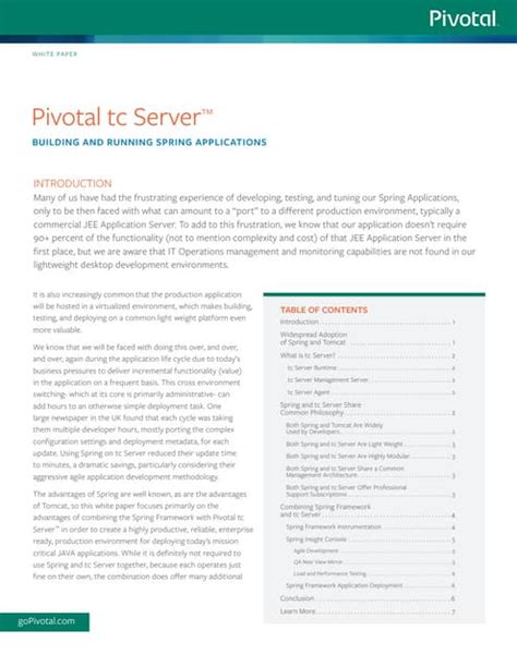 pivotal tc server wp building and running spring apps 060313 pdf