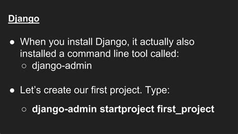 Python Django Basics Ppt