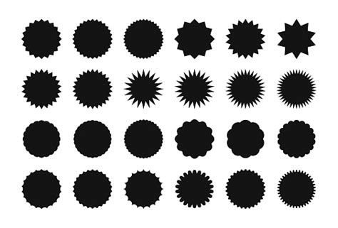 스타 버스트 판매 스티커 라벨의 큰 세트 선 버스트 가격 태그 할인 스티커 쇼핑 판매 특별 행사 배지 레트로 스타일입니다 레이블 벡터 일러스트입니다 렌즈 플레어에 대한 스톡