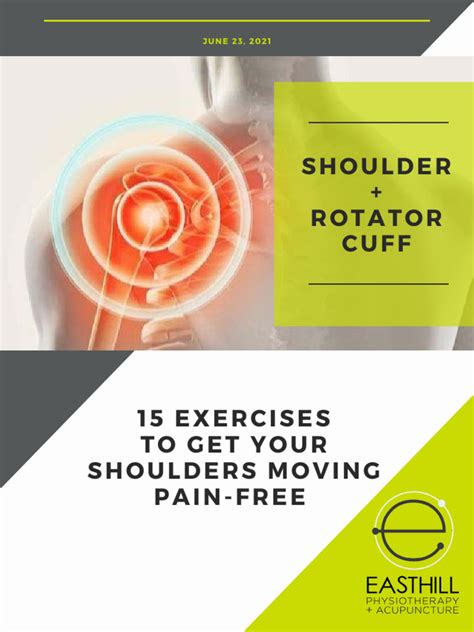 Shoulder Rotator Cuff Workshop Exercise Handout Pdf Pdf Anatomical Terms Of Motion Elbow