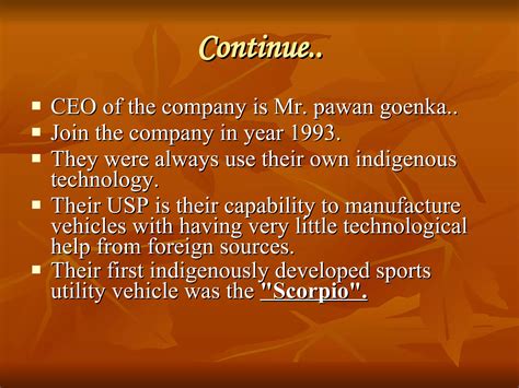 Assignment On Mahindra And Mahindra Ppt Automotive Industry Industries