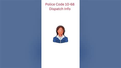 Police Code 10 68 Dispatch Info Codes Policeradio Radiocodes Police Youtube