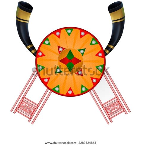Happy Bihu Pepa Folded Gamosa Japi Stock Illustration 2283524863 Shutterstock