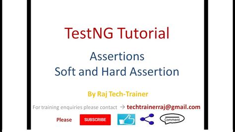 Using Testng Assertion In Selenium Soft Assertion And Hard Assertion