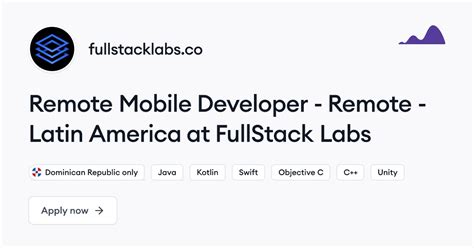 Himalayas On Linkedin Remote Mobile Developer Remote Latin America Job At Fullstack Labs