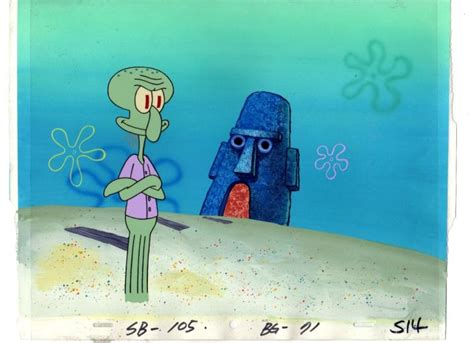 Sold Price Original Production Background And Cel Spongebob Squarepants December 6 0114 900