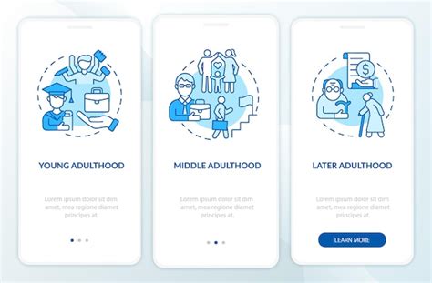 Premium Vector Software Development Onboarding Mobile Web Pages
