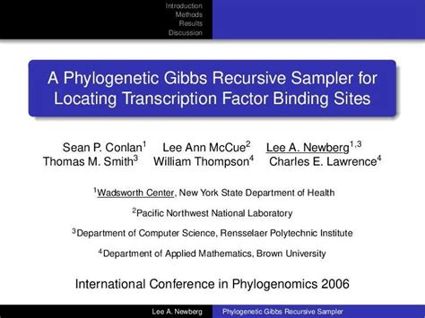 Pdf A Phylogenetic Gibbs Recursive Sampler For Locating Transcription