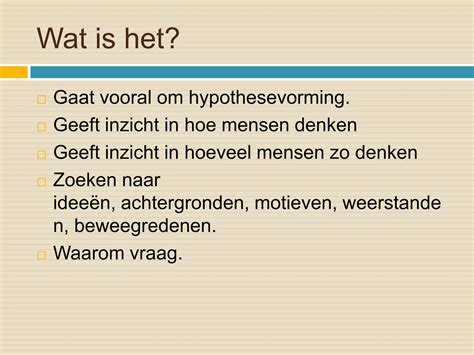 Kwalitatief Onderzoek Pptx