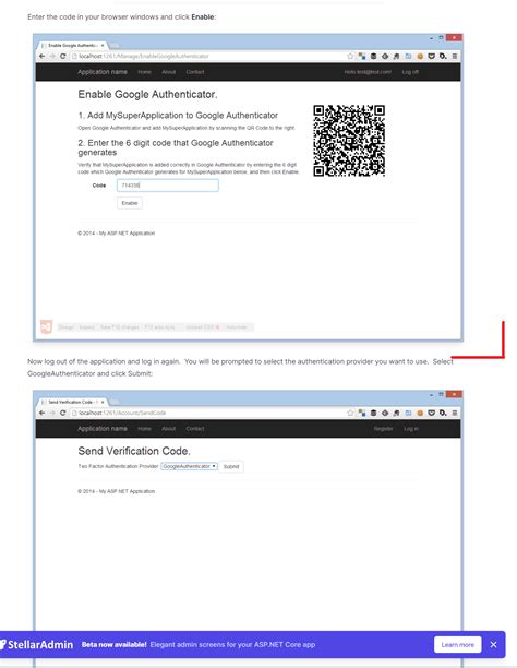 ASP NET MVC Google Authenticatorを用いた認証を実装したい