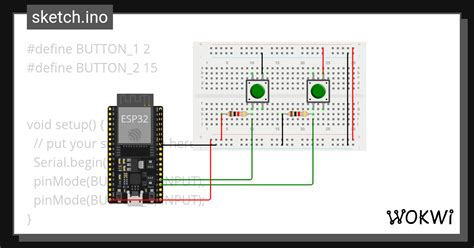 Push Button Demo Wokwi Esp32 Stm32 Arduino Simulator