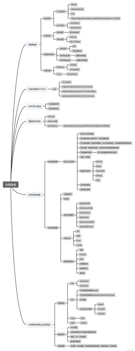 内网渗透思维导图 Csdn博客