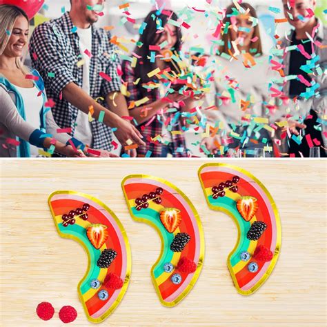 8 шт компл разноцветная бумага тарелки тарелка для торта одноразовые Diy домашний декор посуда