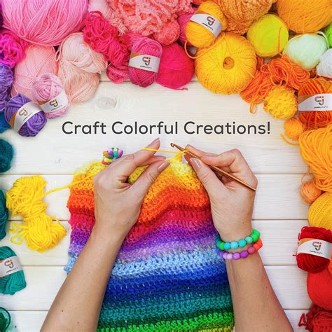 Buy Jumblcrafts 24 Yarn Crocheting Starter Kit 24 Fun Sized Skeins