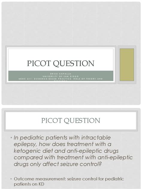 Picot Question Randomized Controlled Trial Ketogenic Diet