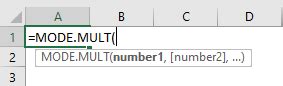 MODE MULT Excel Syntax Examples How To Use