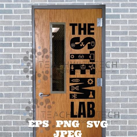 Stem Door Decal Etsy