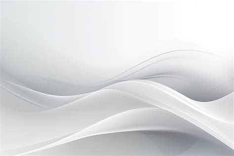 Premium Ai Image White Waves Pattern Background
